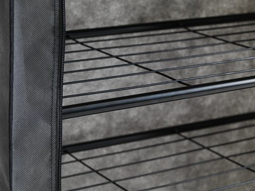 Botník DAMHUS 4 police tmavě šedá | JYSK