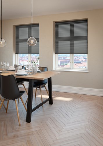 Store plissé HVEN 90x220cm gris double sens | JYSK