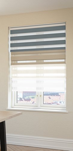 Rullegardin Duo FEMRIS 60x180cm grå | JYSK