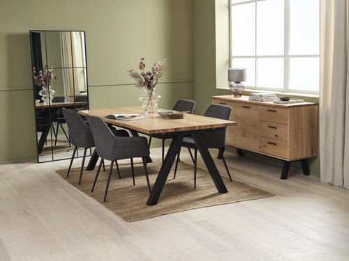 Mirror STUDSTRUP 80x180 black | JYSK