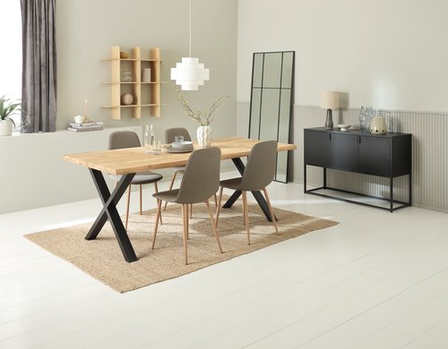 Mirror STUDSTRUP 80x180 black | JYSK