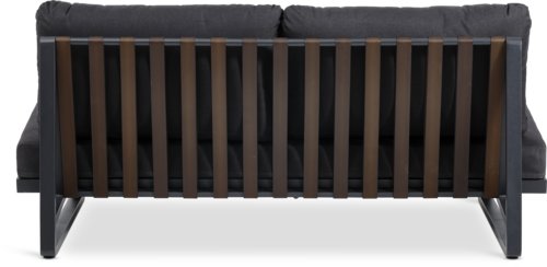 Lounge-Sofa OSEN 3 Personen schnelltrocknend dunkelgrau | JYSK