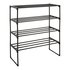 Shoe rack BORNHOLM 4 shelves black | JYSK