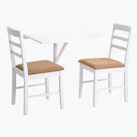 Zidni sklopivi stol EJBY 60x80 bijela | JYSK