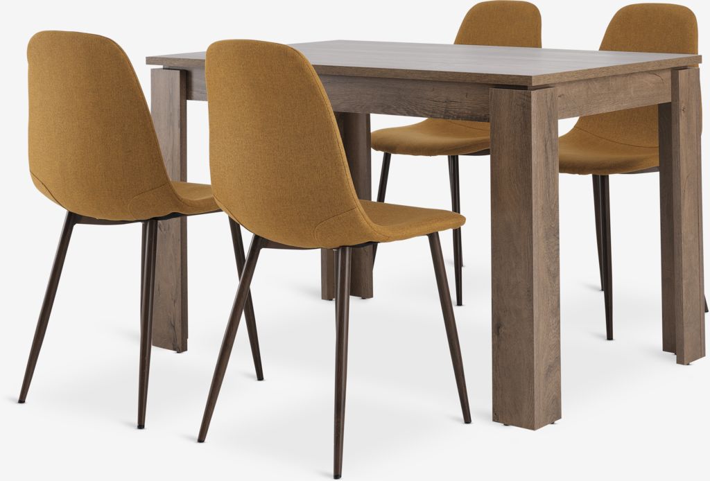 VEDDE 120 stejar sălbatic + 4 JONSTRUP galben curry | JYSK