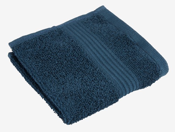 Face cloth KARLSTAD 28x30 navy KRONBORG | JYSK