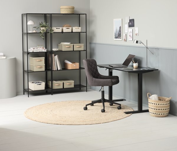 Shelving unit HORBELEV 5 shelves wide black | JYSK