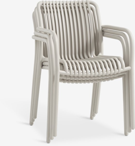 Stapelbar stol NABBEN beige | JYSK