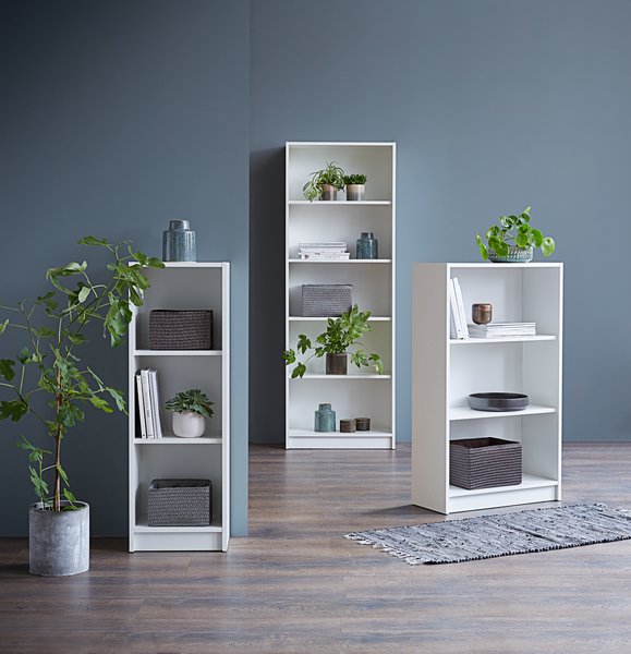Bookcase HORSENS 5 shelves white | JYSK